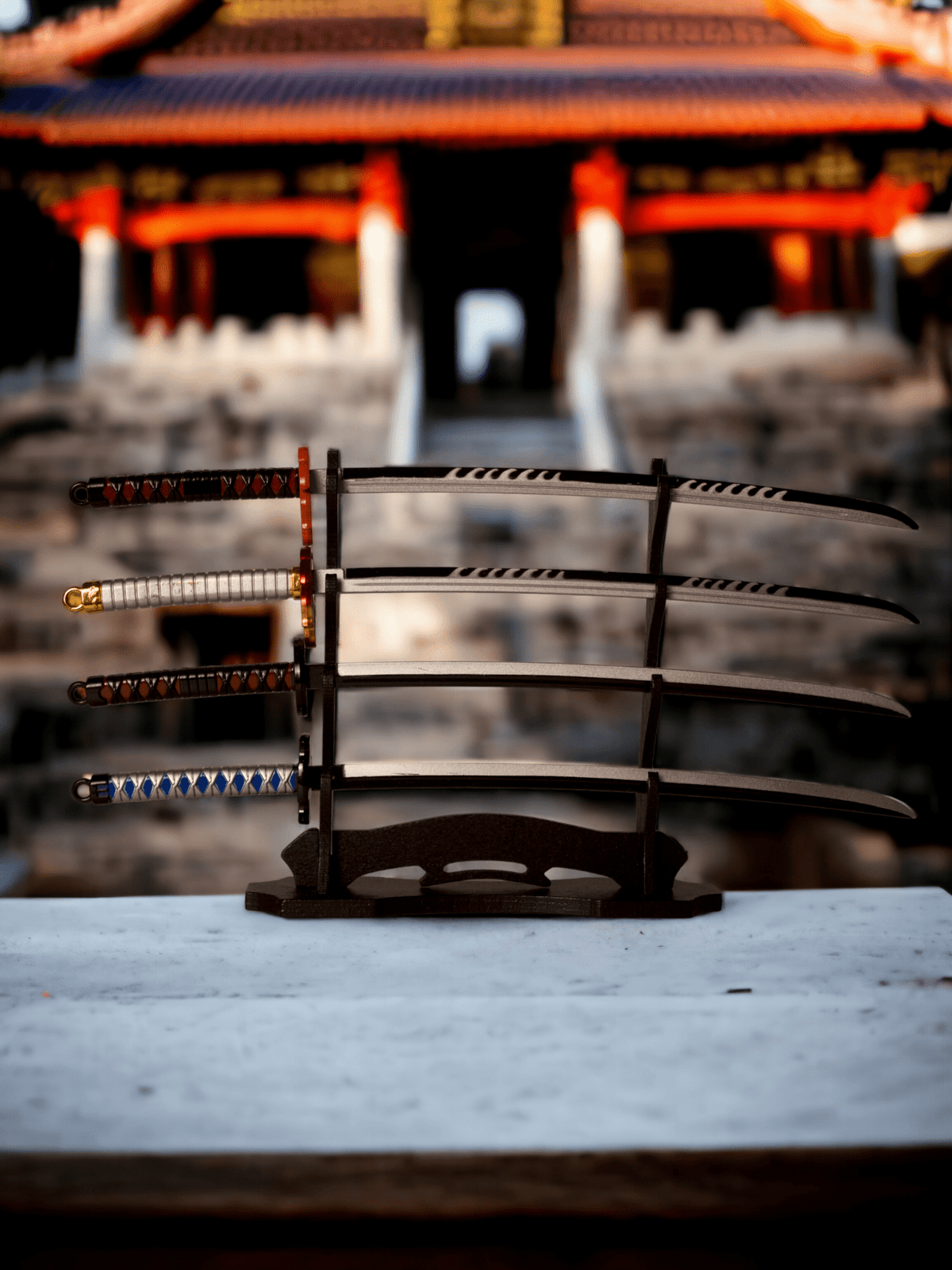 Tanjiro's Katanas + Display Stand Bundle | Demon Slayer