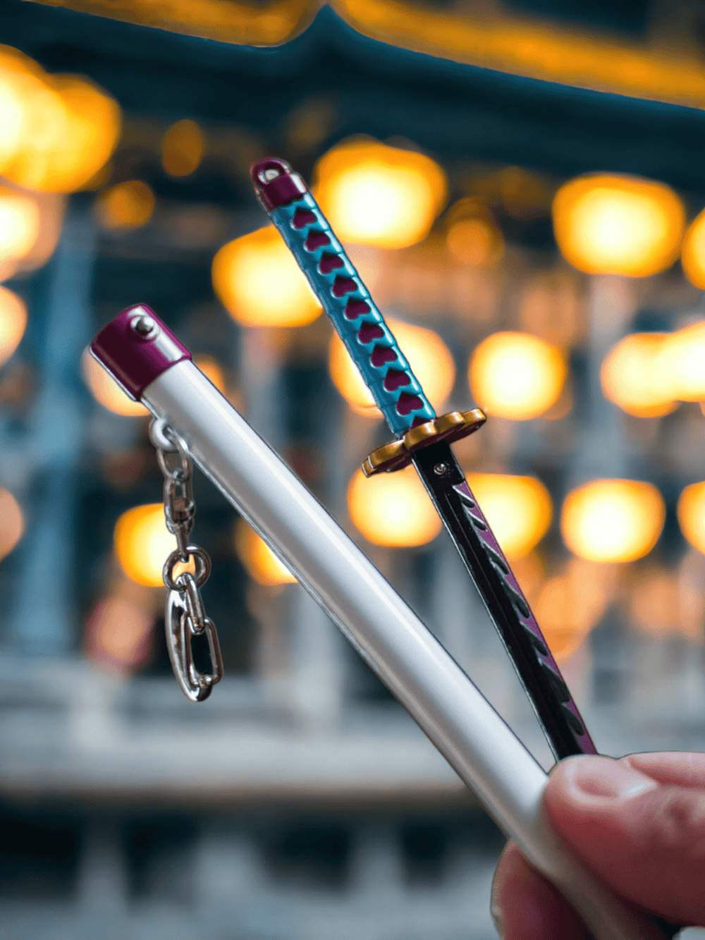 Pop-Up Katana Anime Keychains - Mitsuri's Nichirin | Demon Slayer