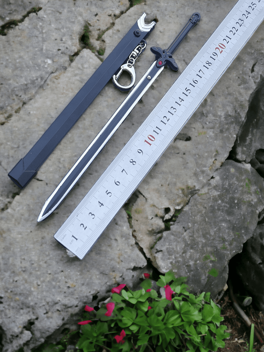Pop-Up Katana Anime Keychains - Night Sky Sword | Sword Art Online