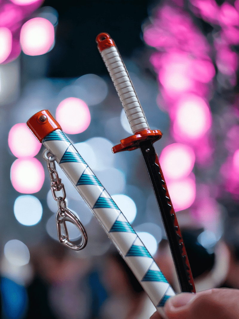 Pop-Up Katana Anime Keychains - Rengoku's Nichirin | Demon Slayer
