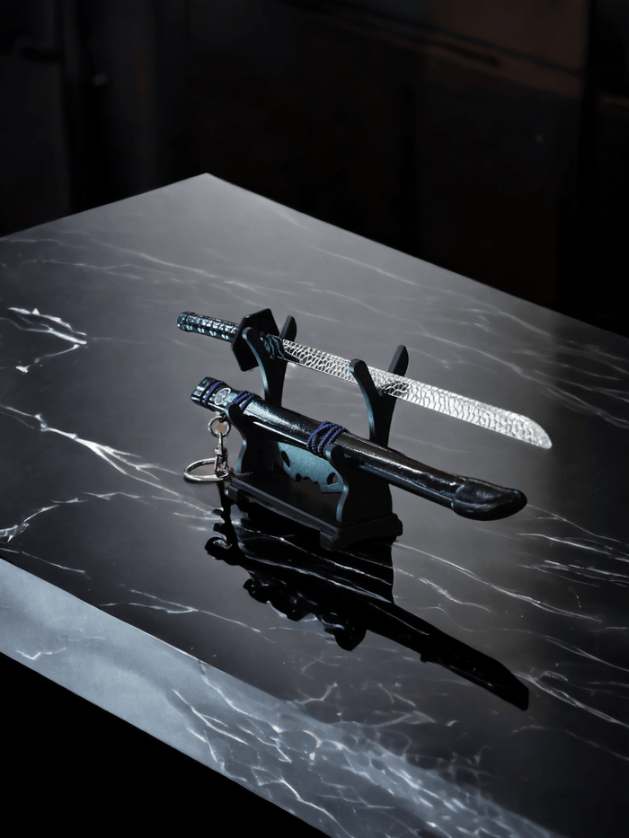 Pop-Up Katana Anime Keychains - Thousand Demon Daggers | Scissor Seven